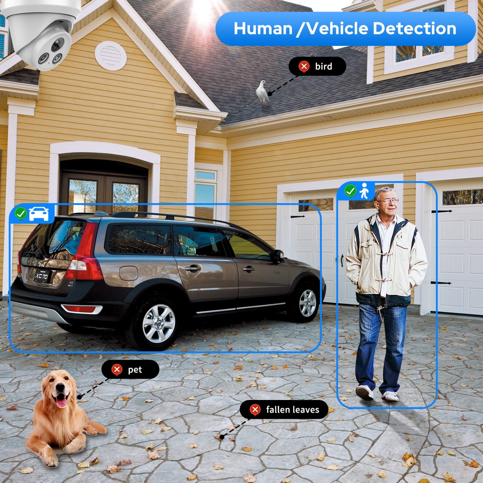 4K Turret Security Camera | UltraHD 8MP PoE Camera | VIKYLIN