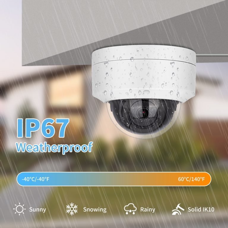 4K Outdoor Turret Camera – 8MP PoE IP Camera – VIKYLIN