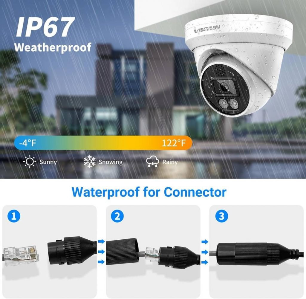 Outdoor Dome Security Camera | 4K IP Camera | VIKYLIN