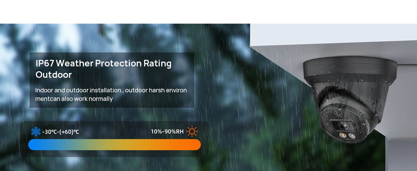 Continuous Recording Security Camera | 4K 8MP Turret