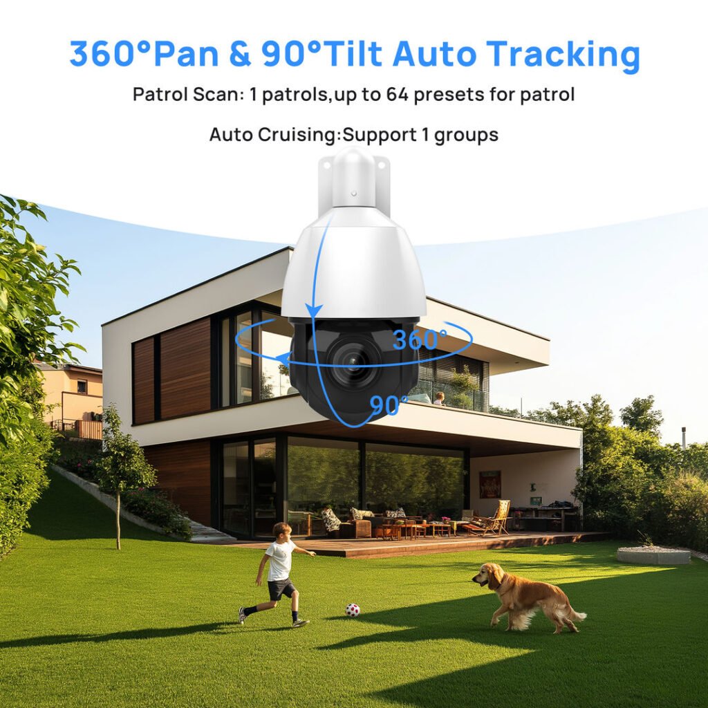 4K 8MP PTZ Camera – VIKYLIN – Auto Tracking Speed Dome